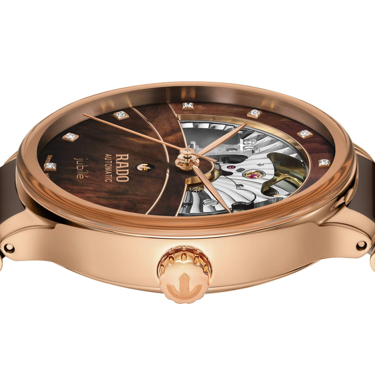 RADO 雷達錶 Centrix 晶萃系列開芯鏤空機械鑽面陶瓷腕錶 35mm R30029902 - 新萬國鐘錶