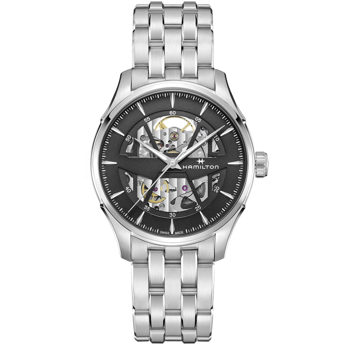 Hamilton 漢米爾頓爵士系列 Jazzmaster 鏤空機械腕錶 40mm H42535180 - 新萬國鐘錶